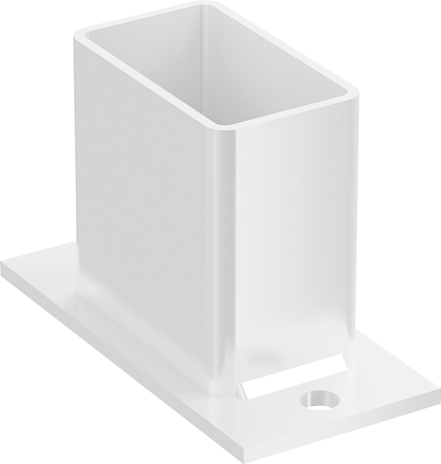 Rail fixing support 20F Zinkpox | Wibe group