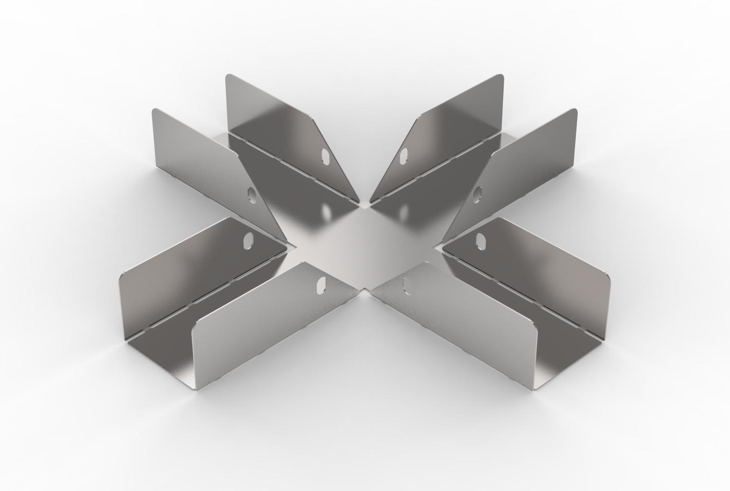 X-junction W13/40-50 flat PG white | Wibe group