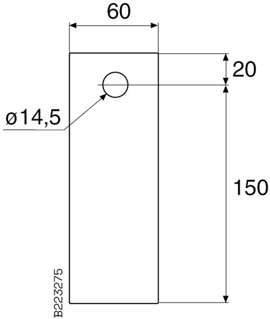 Back plate 40 HDG | Wibe group