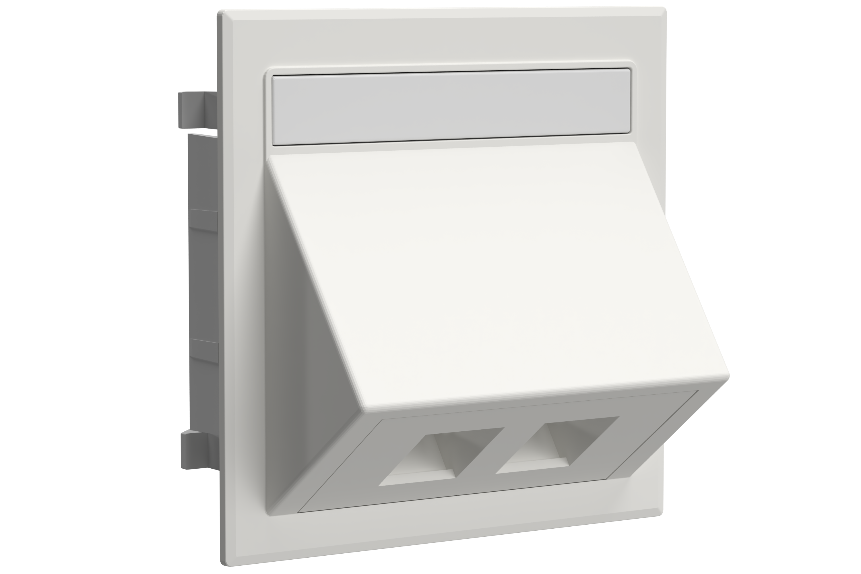 Data outlet double RJ45 white 9003 | Wibe group