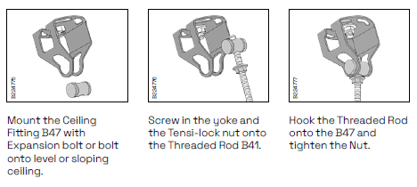 Ceiling fitting flexible B47/M10 EG | Wibe group